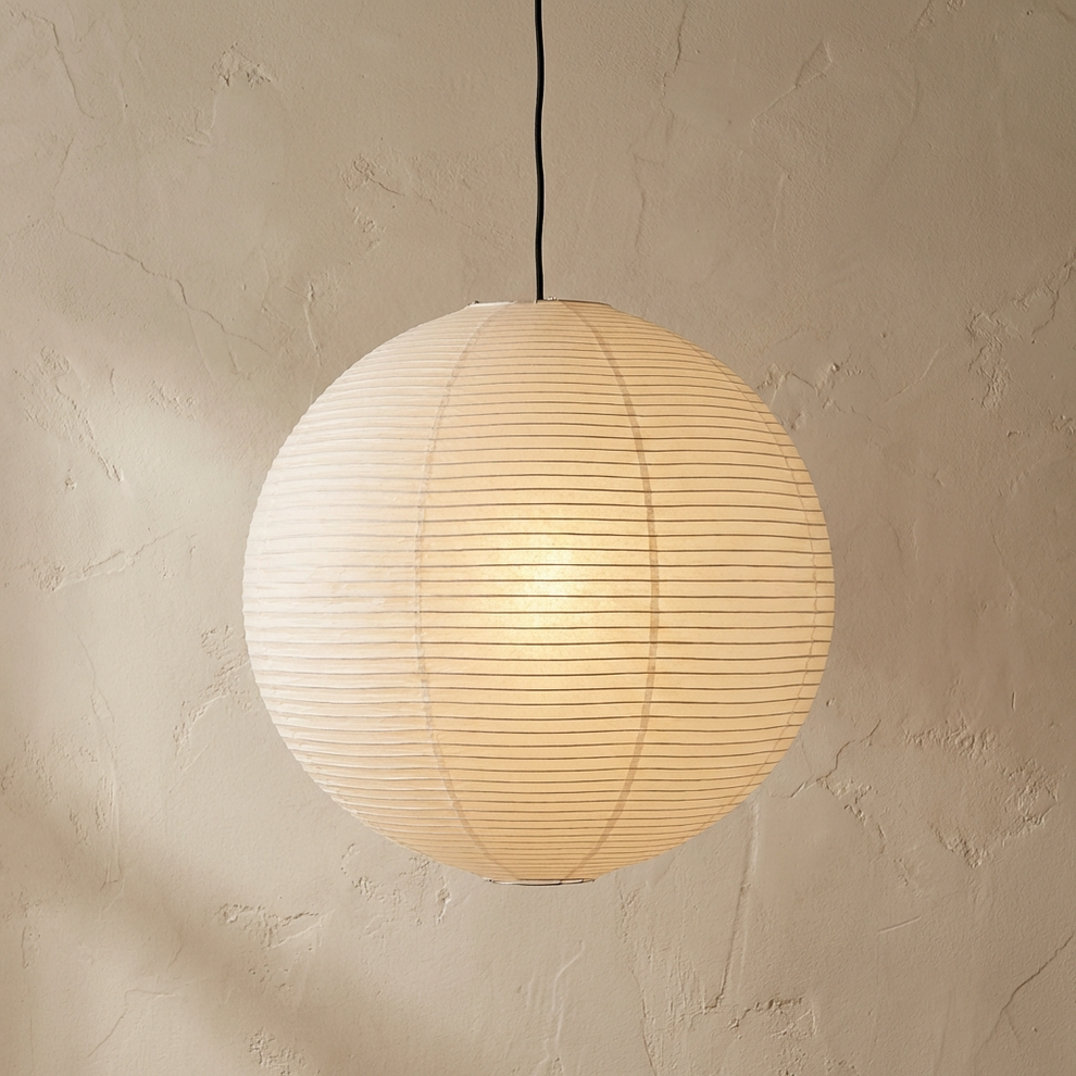 Japanese Rice Paper Pendant Lights - Modern Paper Lanterns - Parisian ...