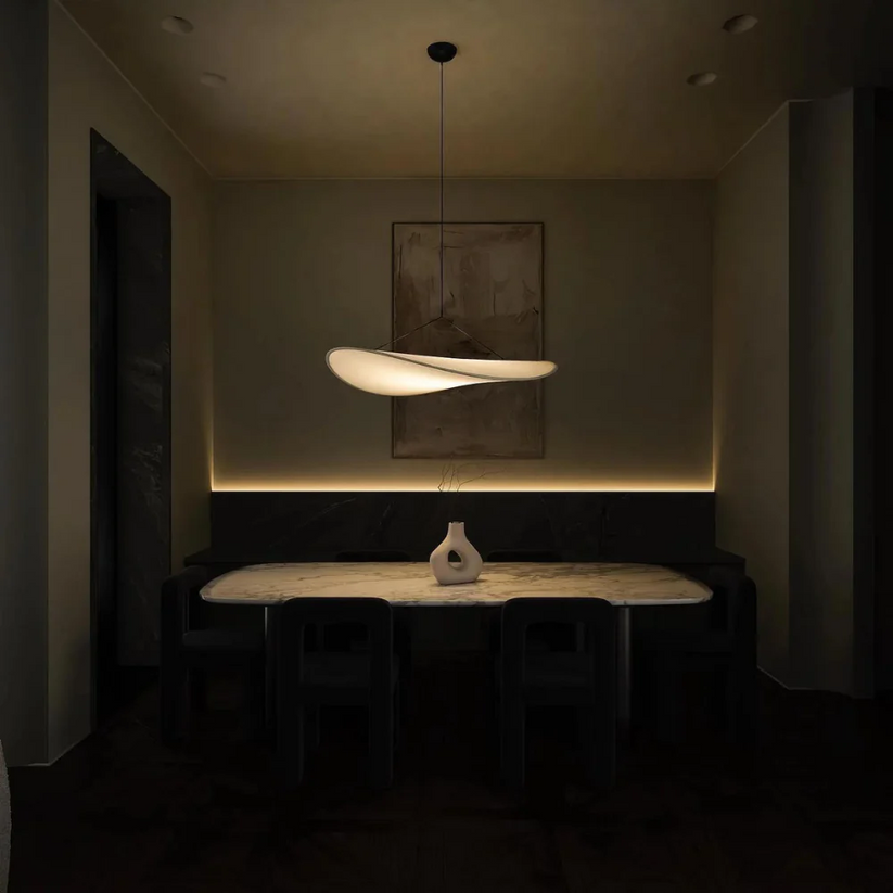 Japanese Silk Chandelier - Handmade Silk Light - Elegant Fabric Pendant ...